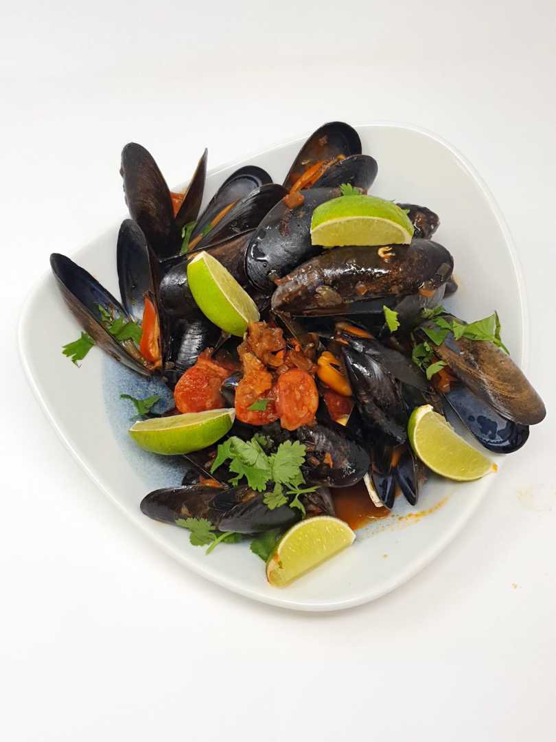 Mussels with Rose Harissa and chorizo recipe - Direct Seafoods : Direct ...